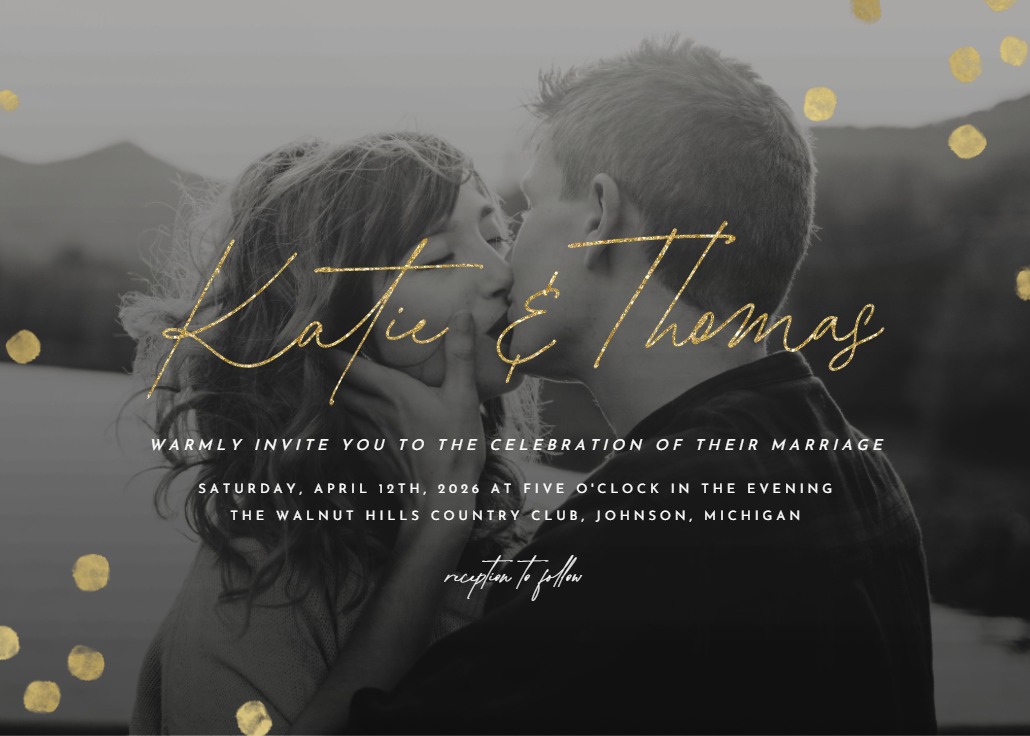 Two to One - Wedding Invitation Template | Greetings Island