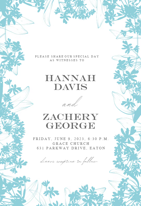 Wedding Invitation Templates (Free) | Greetings Island