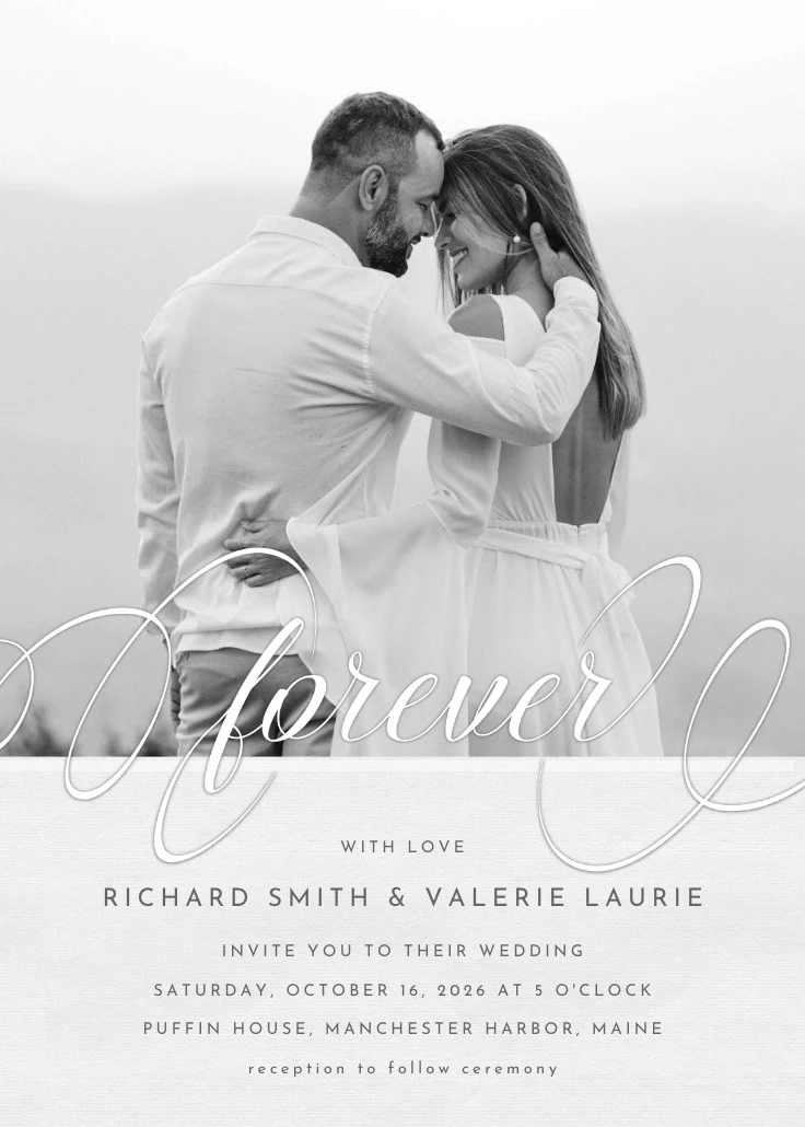 Forever - Wedding Invitation Template | Greetings Island