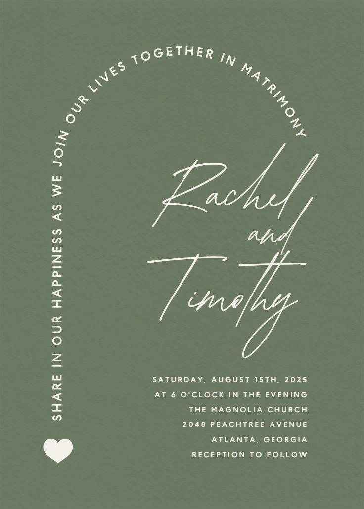 Framed in Faith - Wedding Invitation Template (Free) | Greetings Island