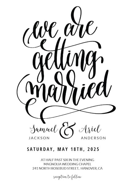 Wedding Invitation Templates (Free) | Greetings Island