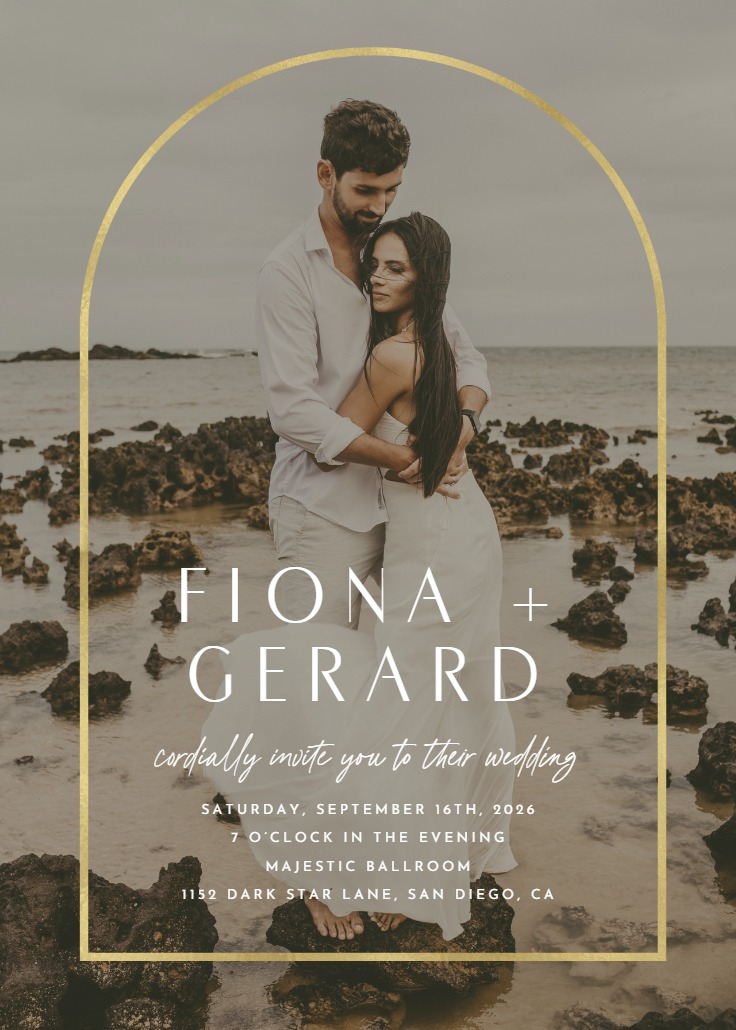 Two to One - Wedding Invitation Template | Greetings Island