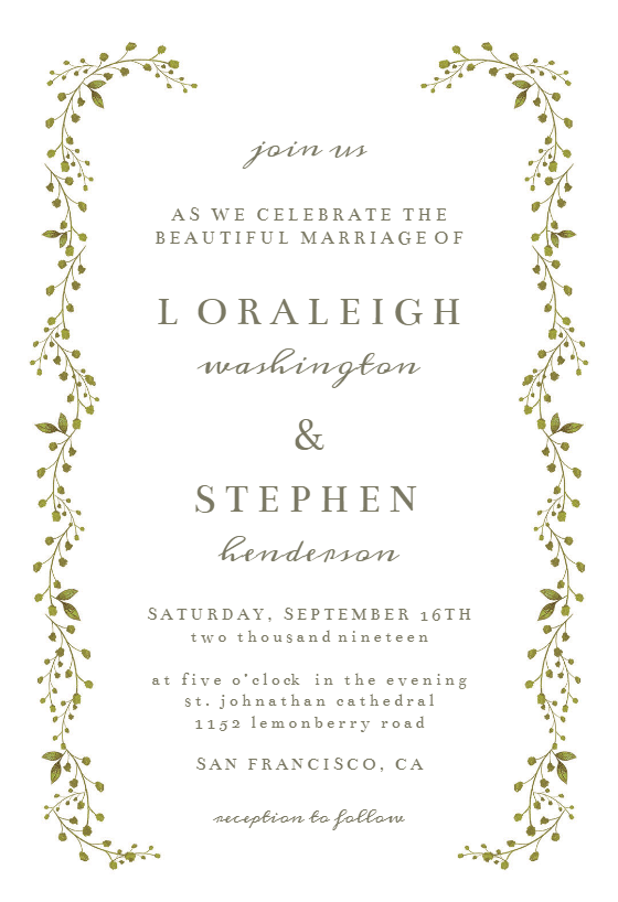 Downloadable Wedding Invitation Borders