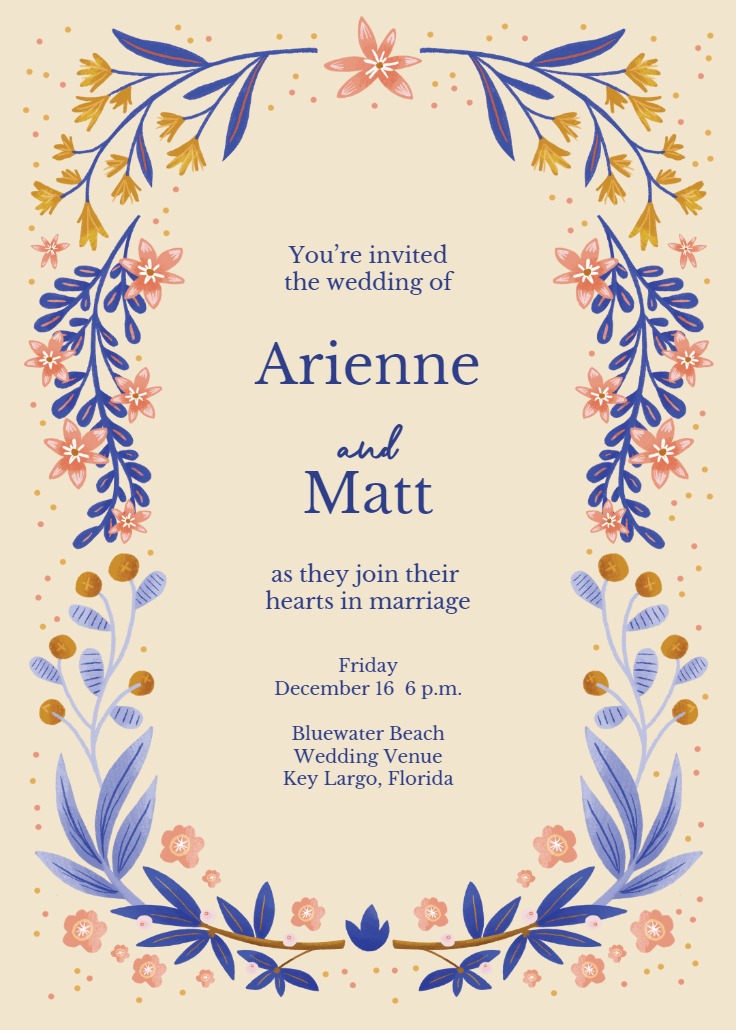 Heart Connection - RSVP card Template (Free) | Greetings Island