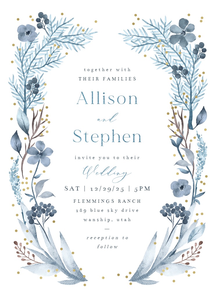 Iced Frame - Wedding Invitation Template | Greetings Island
