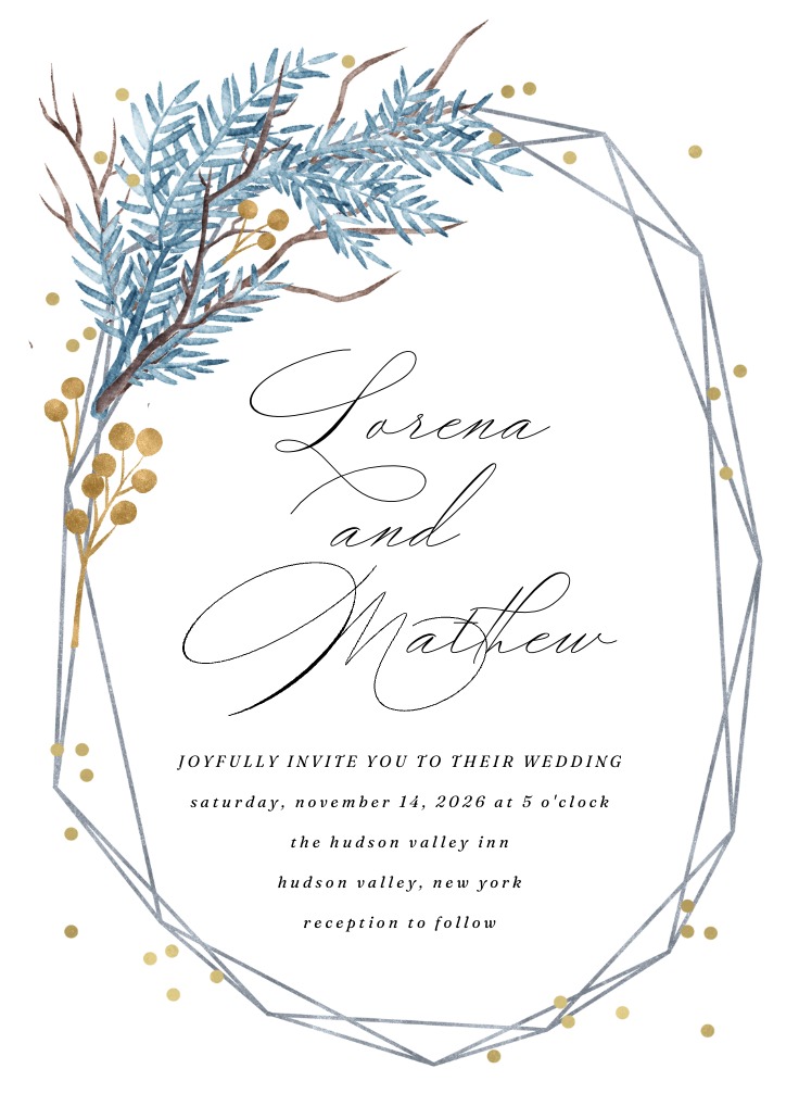 Iced Frame - Wedding Invitation Template | Greetings Island