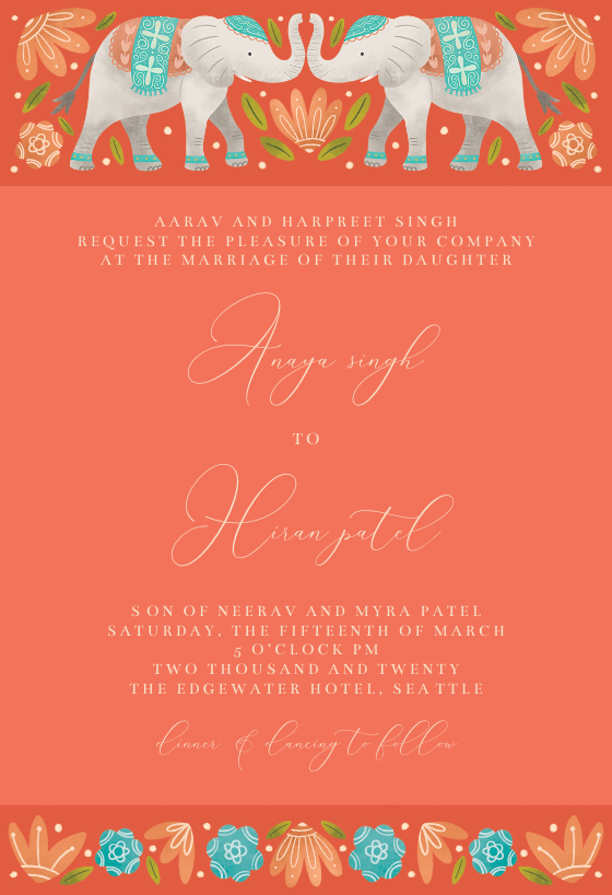 Wedding Invitation Templates (Free) | Greetings Island