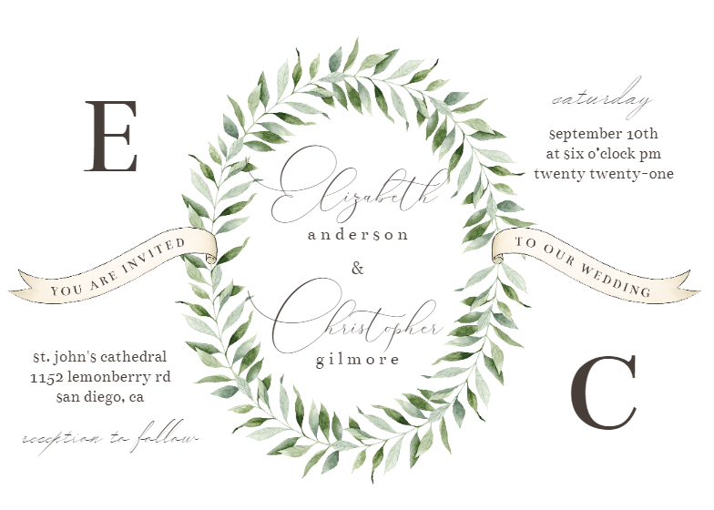 Rustic - Wedding Invitation Template (free) | Greetings Island