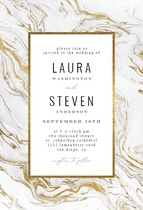 Artsy Brush - Wedding Invitation Template (Free) | Greetings Island