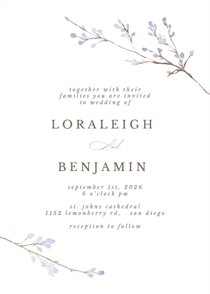 Minimalist Peri - Engagement Party Invitation Template (Free ...