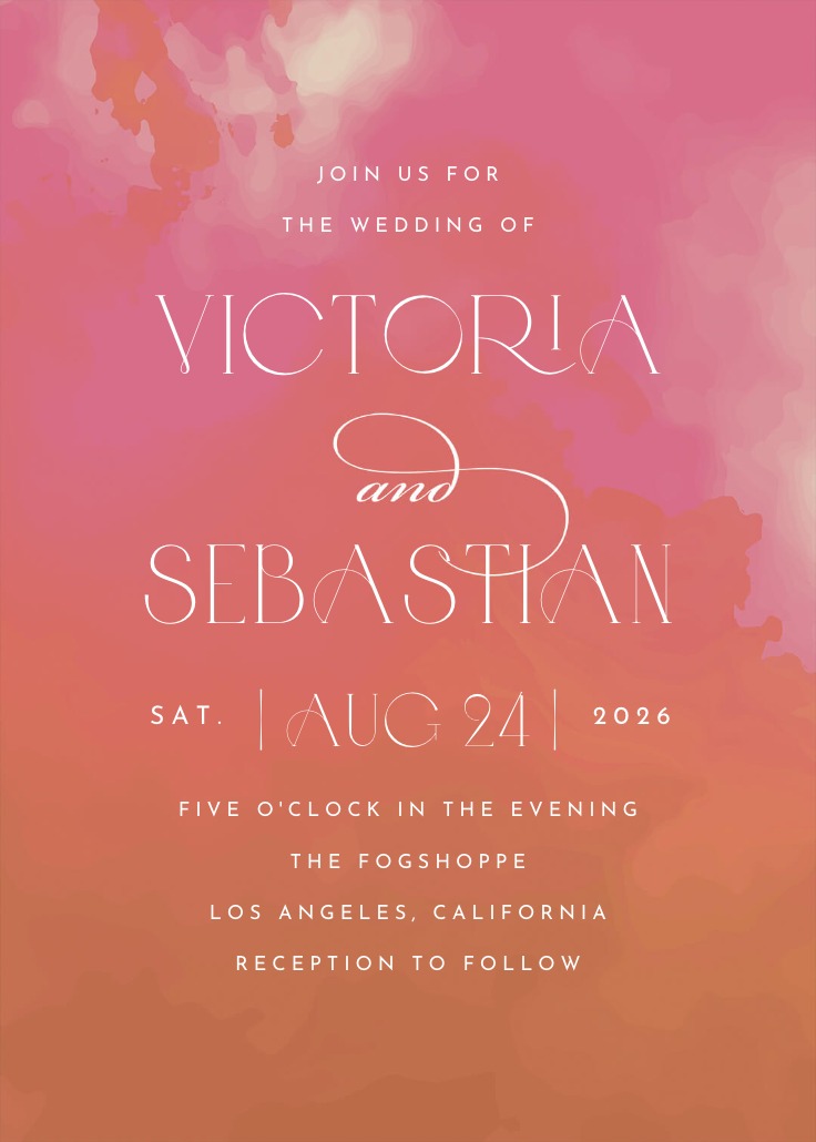 Night Time - Wedding Invitation Template (Free) | Greetings Island