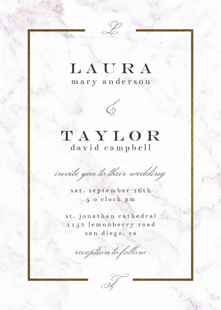 Pearl Background - Wedding Invitation Template | Greetings Island