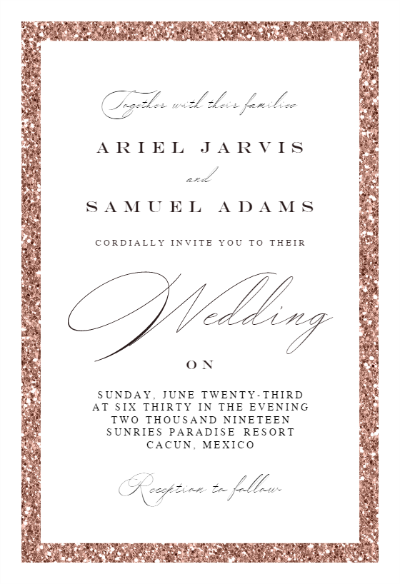 Floral Arc - Wedding Invitation Template (free) | Greetings Island