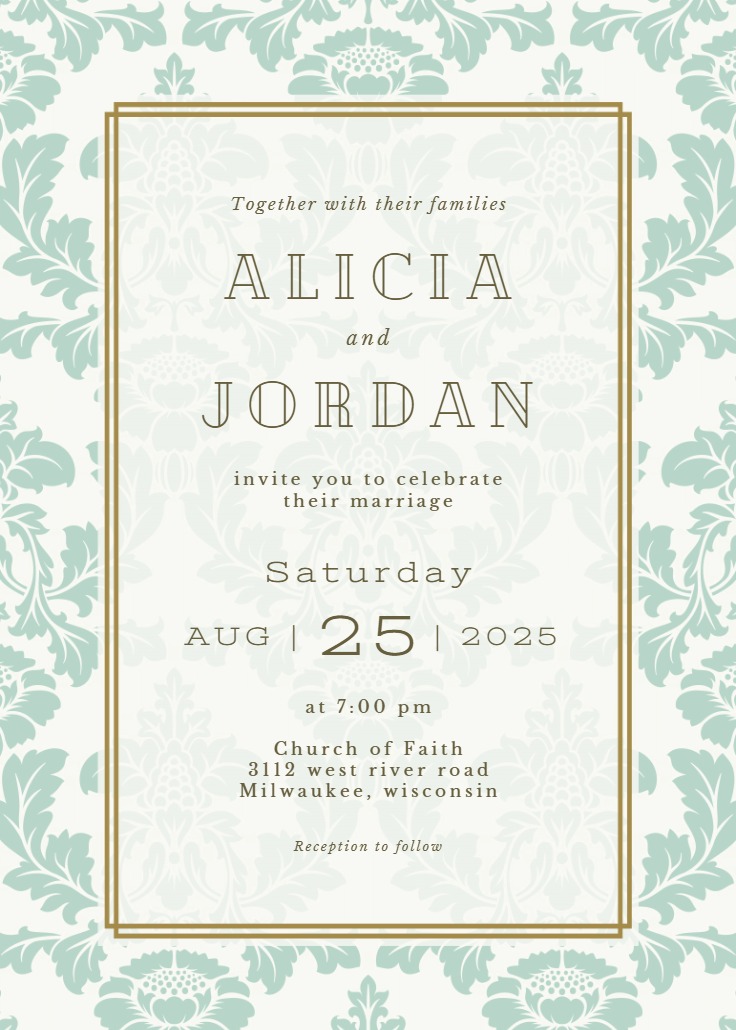 Rustic Frame - Wedding Invitation Template (Free) | Greetings Island