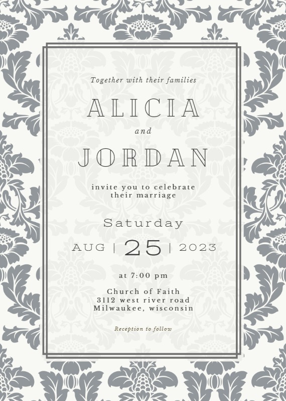 Rustic Frame - Wedding Invitation Template (Free) | Greetings Island