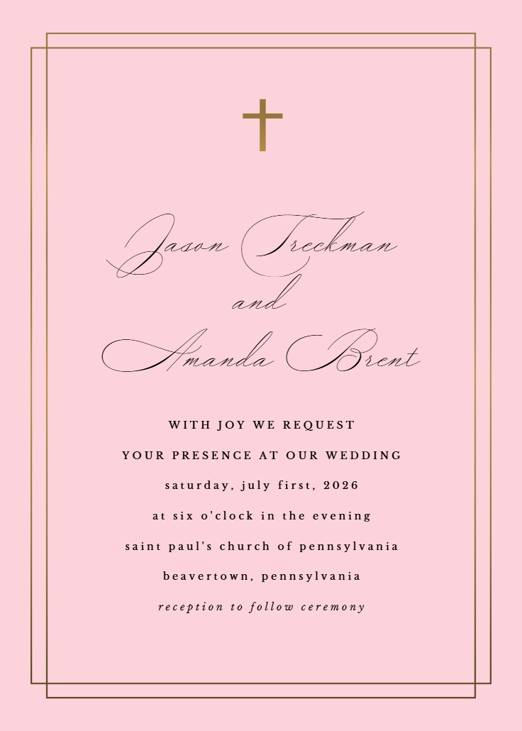 Simple - Wedding Invitation Template (Free) | Greetings Island