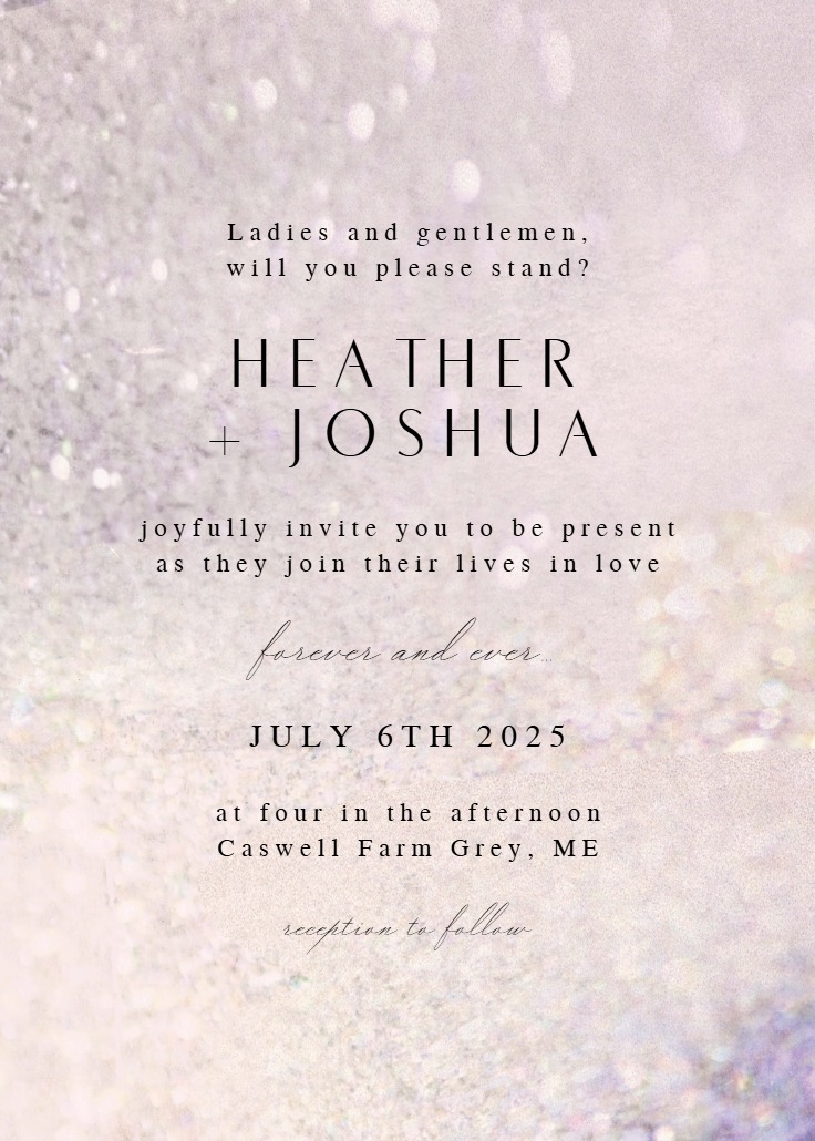 Shimmering Shapes - Wedding Invitation Template | Greetings Island