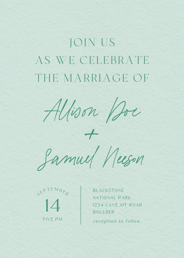 Structured typography - Wedding Invitation Template (Free) | Greetings ...