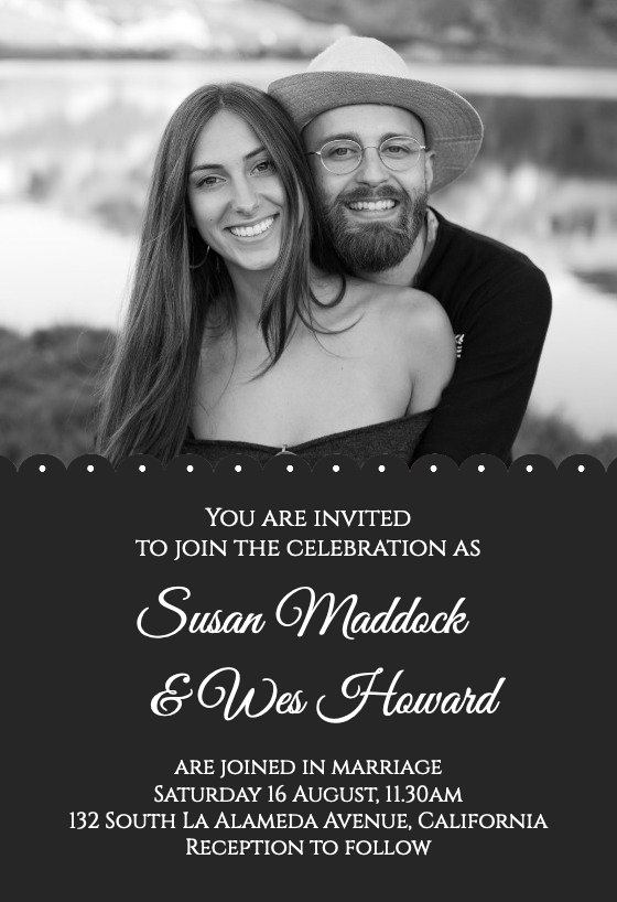 Two To One - Wedding Invitation Template (Free) | Greetings Island