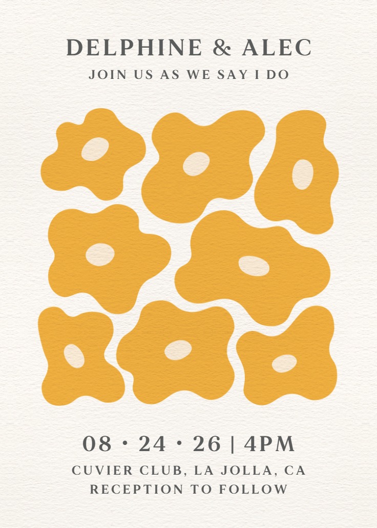 Vivid Screenprints - Wedding Invitation Template (Free) | Greetings Island