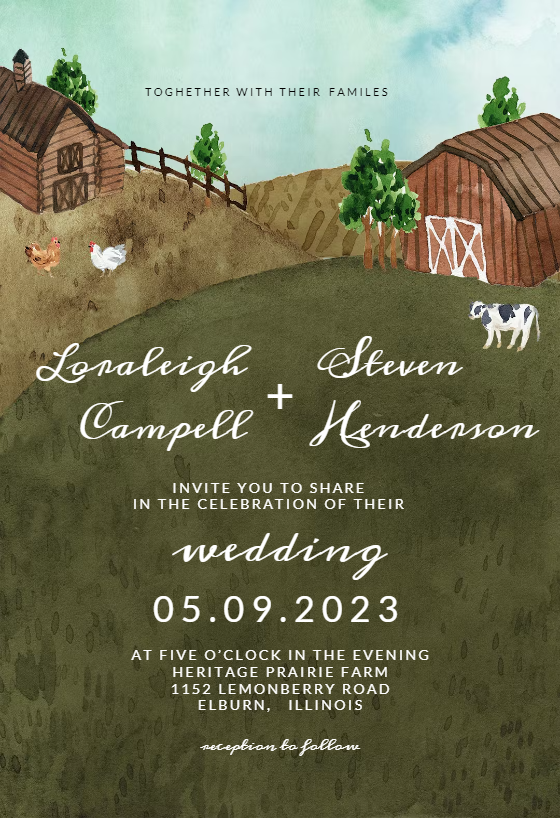 Farm - Baby Shower Invitation Template (Free) | Greetings Island
