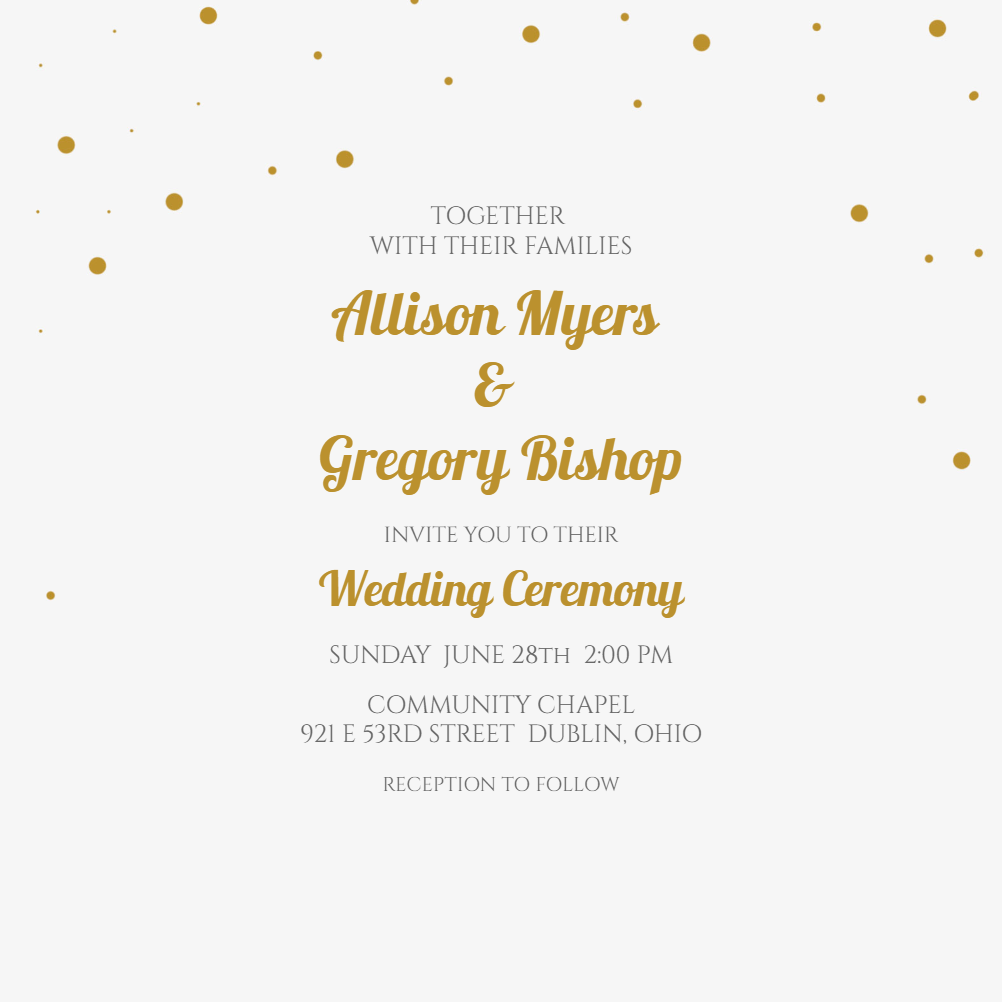 Wedding Fonts - Wedding Invitation Template (Free) | Greetings Island