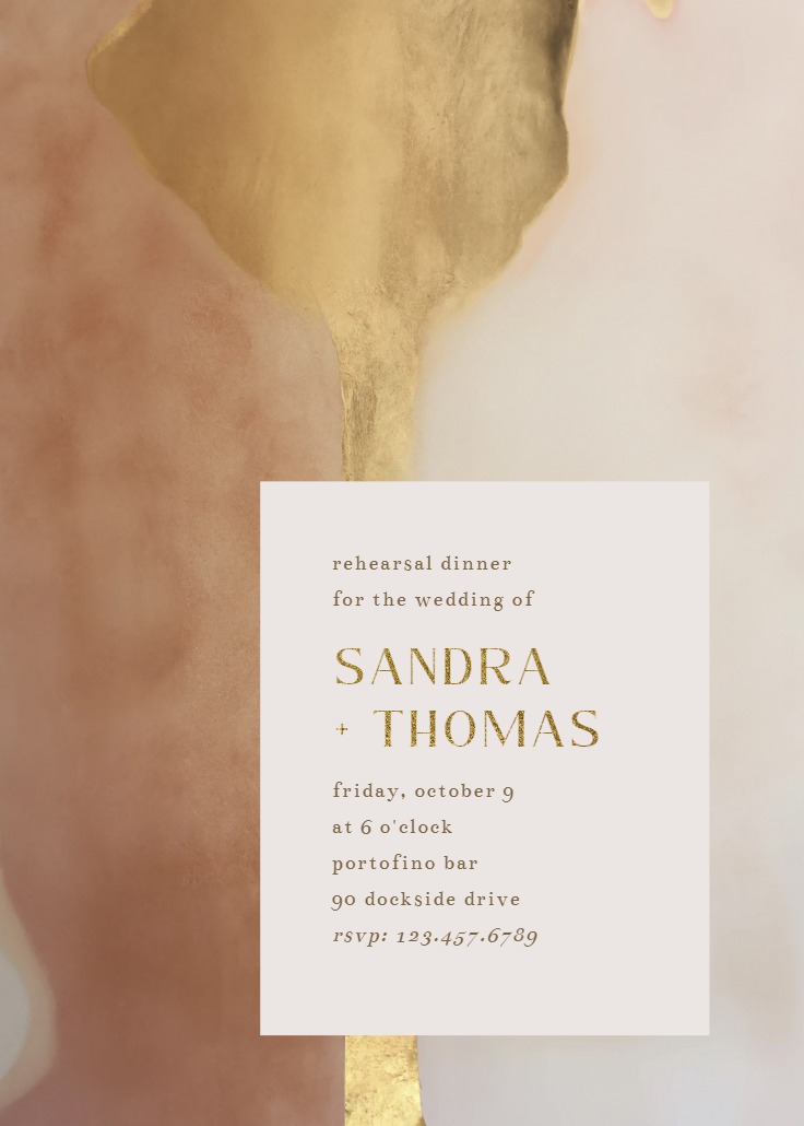 Laid-back Luxury - Rehearsal Dinner Party Invitation Template (Free ...