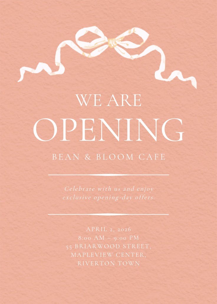 Black Ribbons - Business Poster Template | Greetings Island