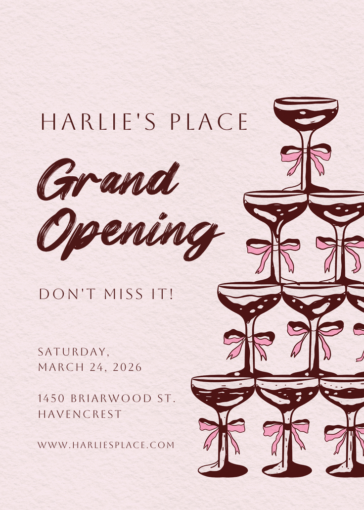 Grand opening Poster Templates (Free) | Greetings Island