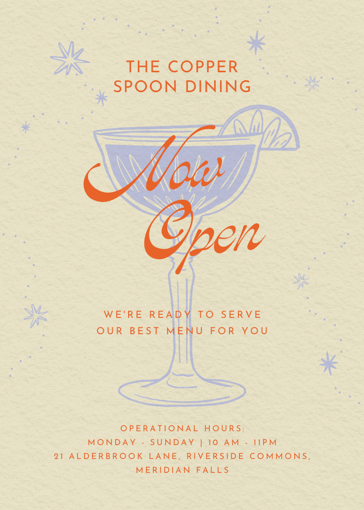 Free Grand opening Poster Templates | Greetings Island