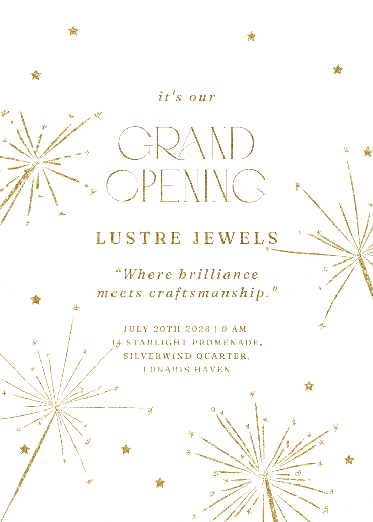 Sparkling Night - Business Poster Template | Greetings Island