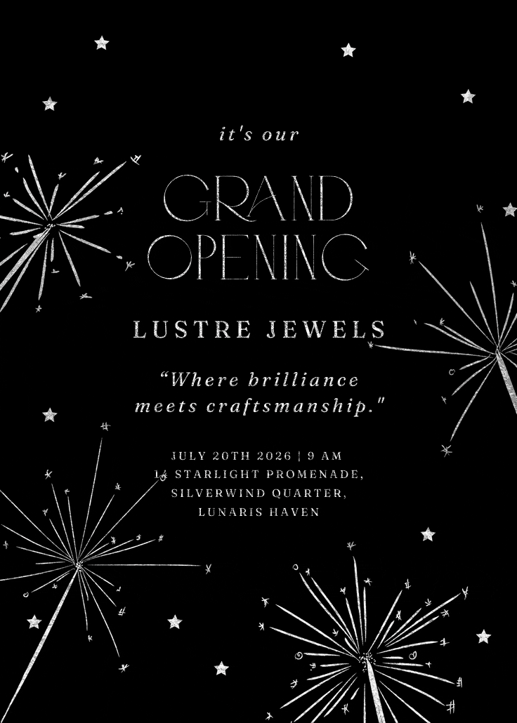 Sparkling Night - Business Poster Template | Greetings Island