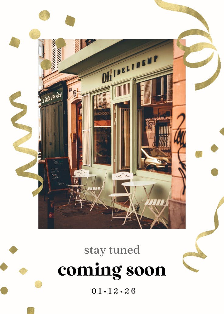 Whimsical Ribbons - Business Poster Template (Free) | Greetings Island