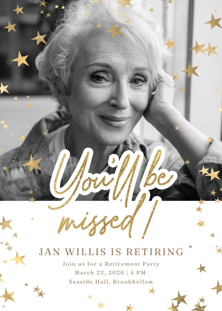 Retirement Poster Templates (Free) | Greetings Island