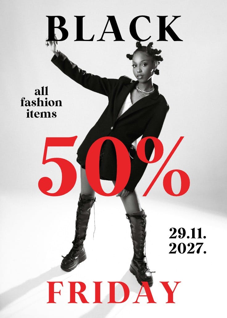 Black Friday - Business Poster Template (Free) | Greetings Island