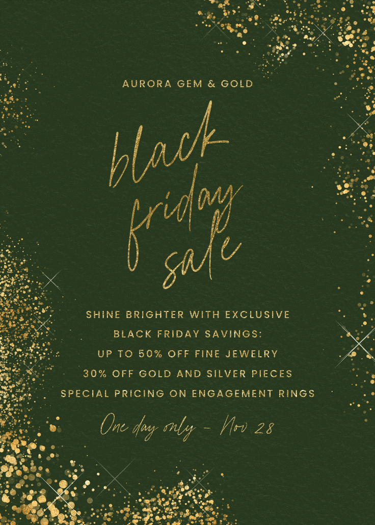 Glitter Mist - Business Poster Template (Free) | Greetings Island