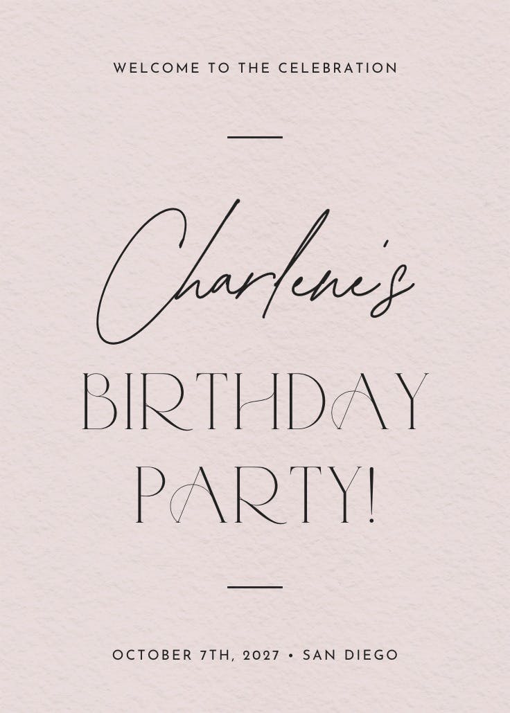 Big Name Sign - Birthday Poster Template (Free) | Greetings Island