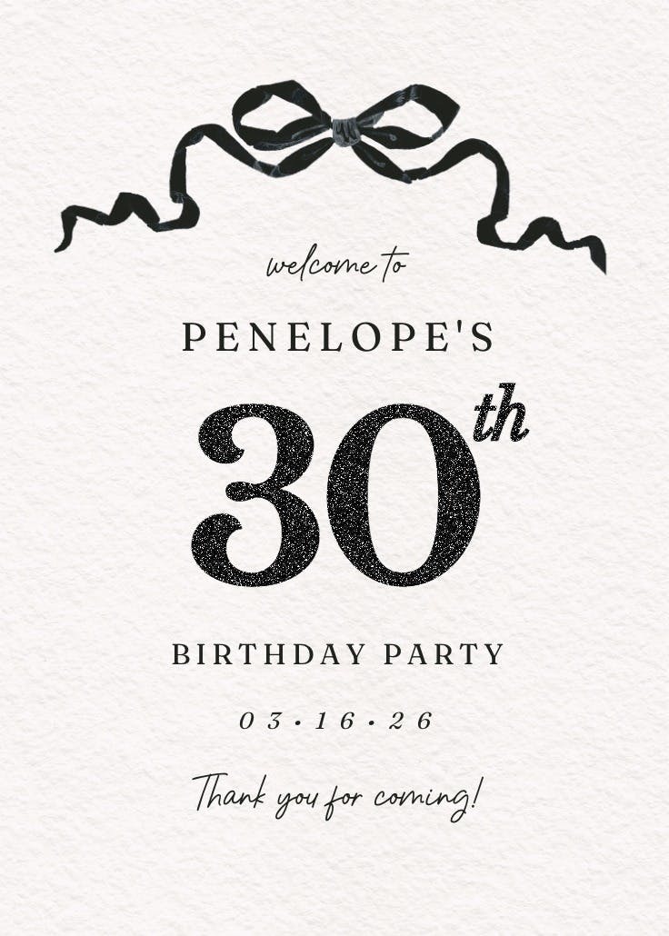 Black Ribbons - Events Poster Template | Greetings Island