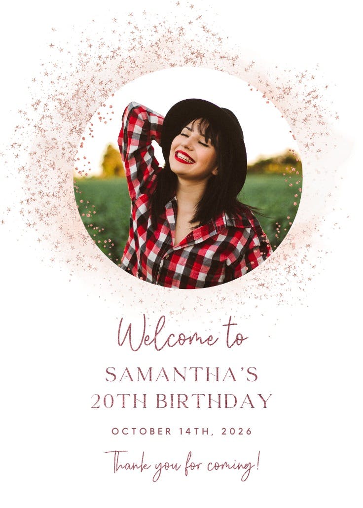 Blush Gold Spots - Events Poster Template | Greetings Island