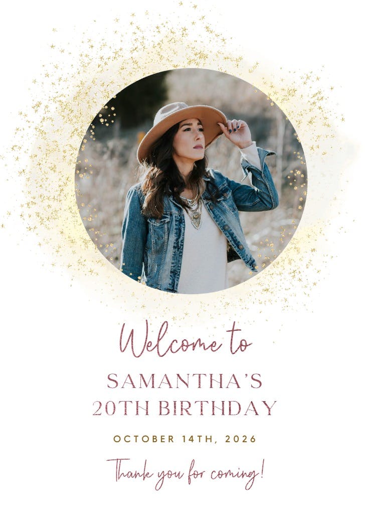 Blush Gold Spots - Events Poster Template | Greetings Island