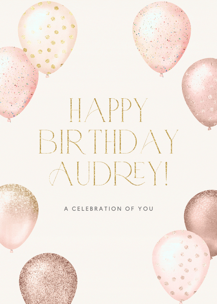 Foil & Glitter balloons - Events Poster Template | Greetings Island