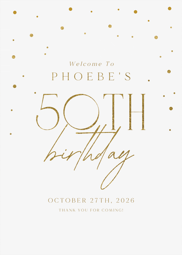 Golden Flakes - Events Poster Template (Free) | Greetings Island