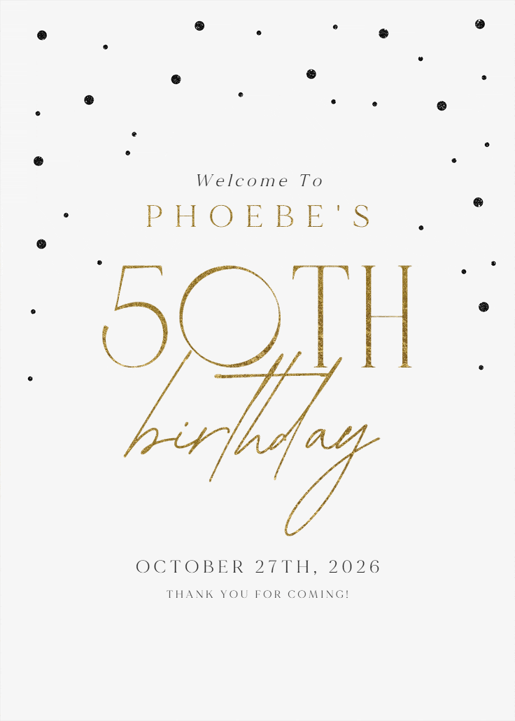 Golden Flakes - Events Poster Template (Free) | Greetings Island