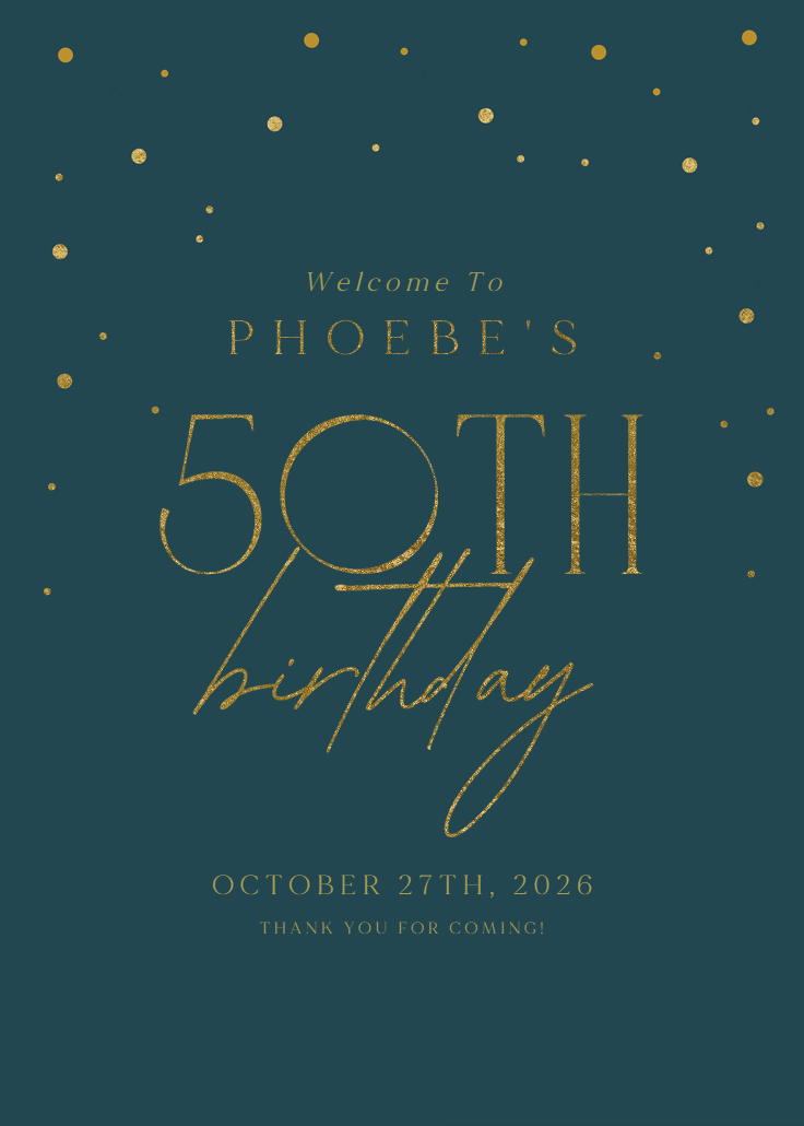 Golden Flakes - Events Poster Template (Free) | Greetings Island