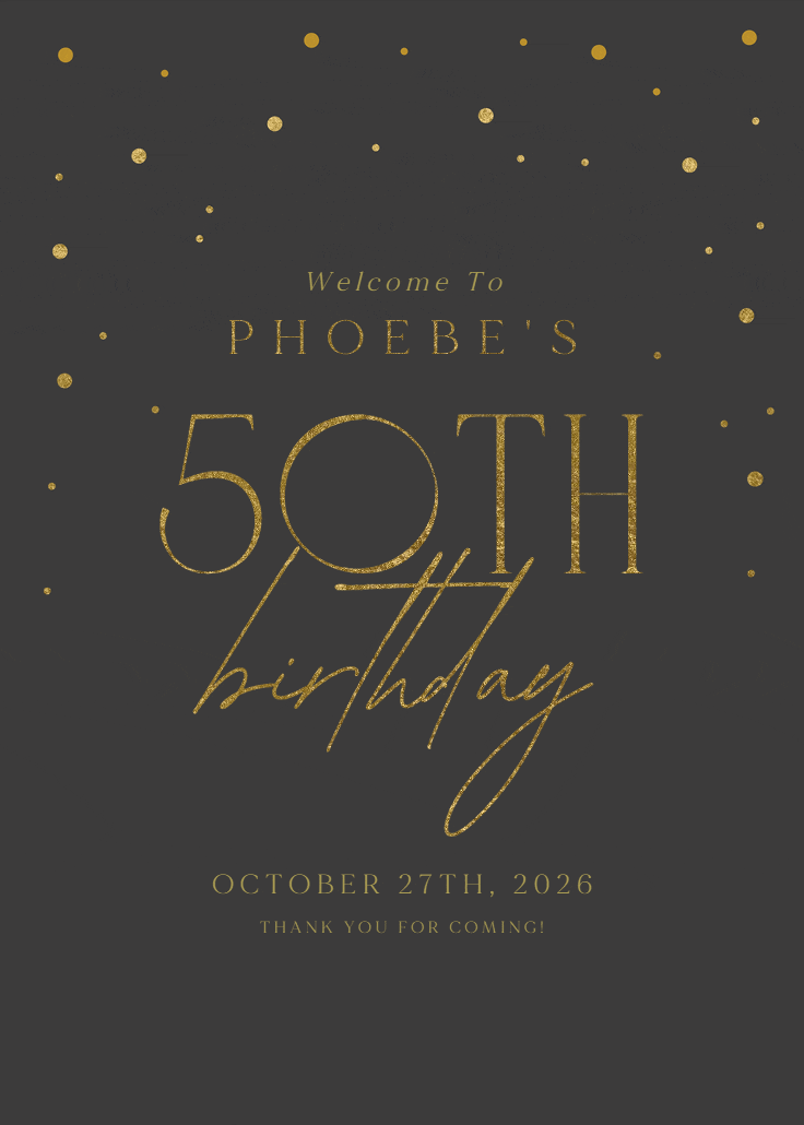 Golden Flakes - Events Poster Template (Free) | Greetings Island