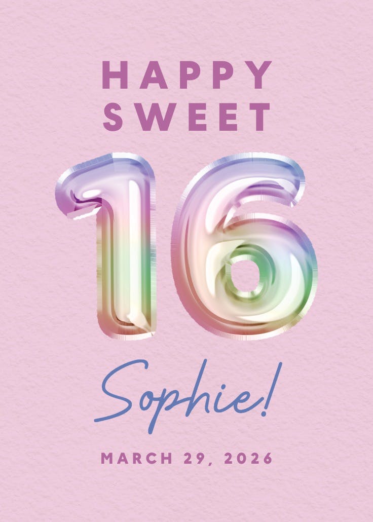 Rainbow Foil - Events Poster Template | Greetings Island