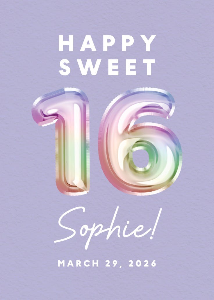 Rainbow Foil - Events Poster Template | Greetings Island