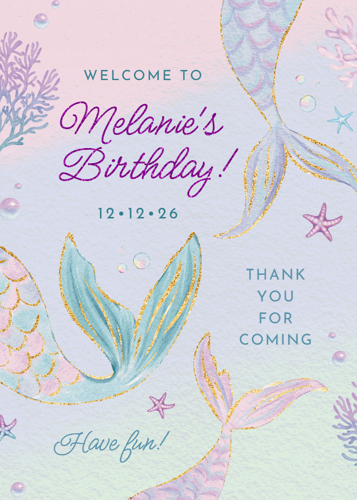 Shimmering Shell-ebration - Events Poster Template | Greetings Island