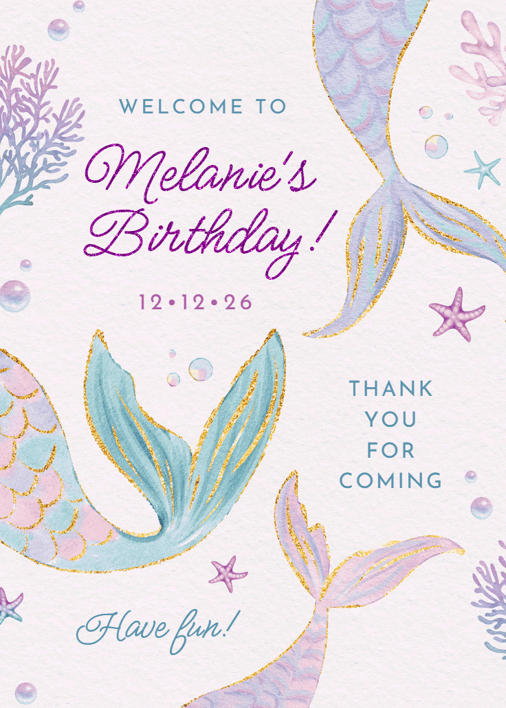 Shimmering Shell-ebration - Events Poster Template | Greetings Island