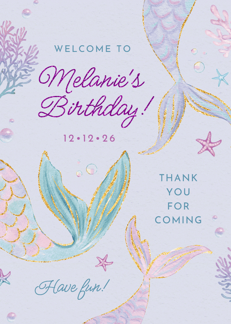 Shimmering Shell-ebration - Events Poster Template | Greetings Island